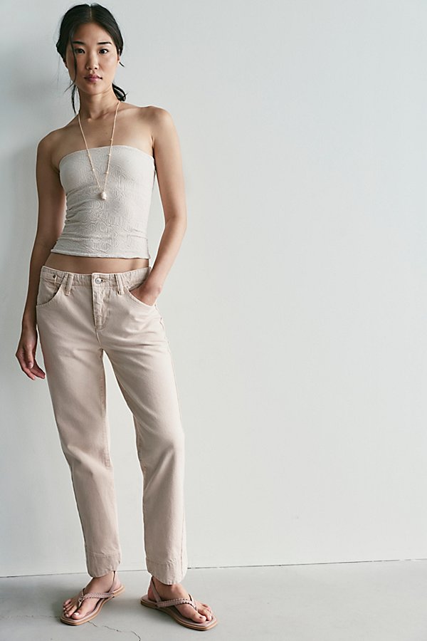 FREE PEOPLE Free People We The Free Leona Low-Rise Twisted Slim Jeans